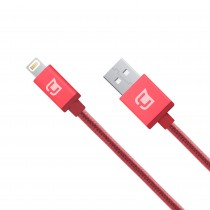 CASECO RUGGED BRAIDED LIGHTNING CABLE 2M RED : Oshtugon Computers ...